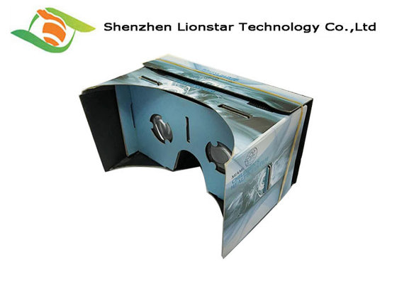 Android IOS Smart Phone 3D Virtual Reality Goggles , VR Games Google Cardboard With Straps
