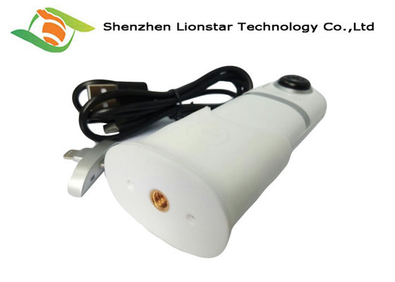 Chargeable White Panoramic Digital Camera 360° Viewer ABS Plastic Double Camera