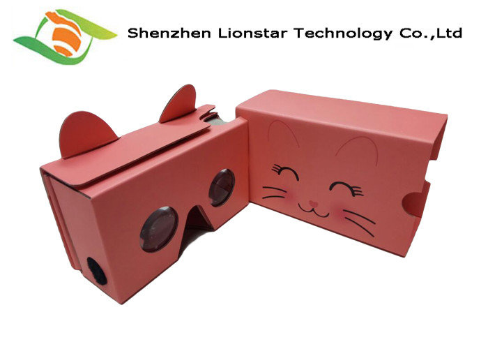 OEM Cardboard VR Glasses 2.0,37MM Diameters PMMA Lens Virtual Reality 3D Glasses