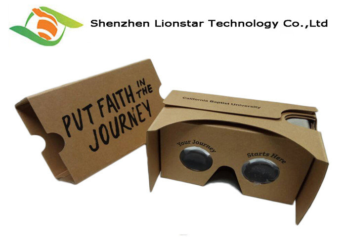Promotional Gifts Virtual Reality Cardboard Multi Color For Children / Friends / Family