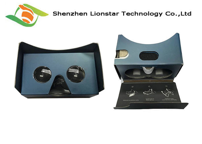 Cardboard Virtual Reality Goggles For Iphone 6 Plus , Virtual Reality Phone Goggles 