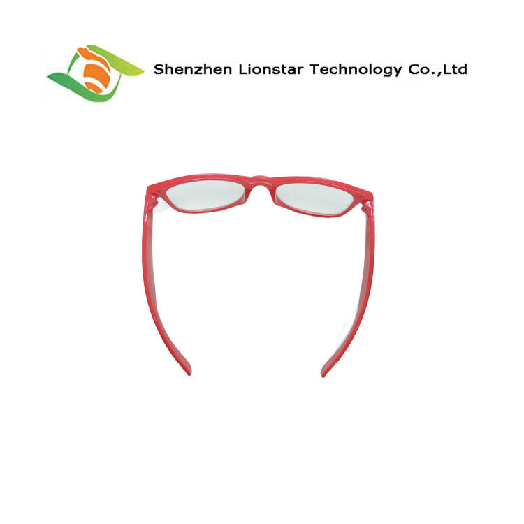 ABS Frame Plastic Anaglyph 3d Glasses For Dlp Projector Customized Logo