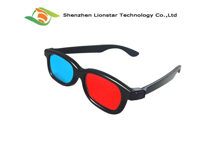 Stereoscopic Anaglyph Red And Blue 3d Glasses 140x48x140mm For 3D Movie And Games