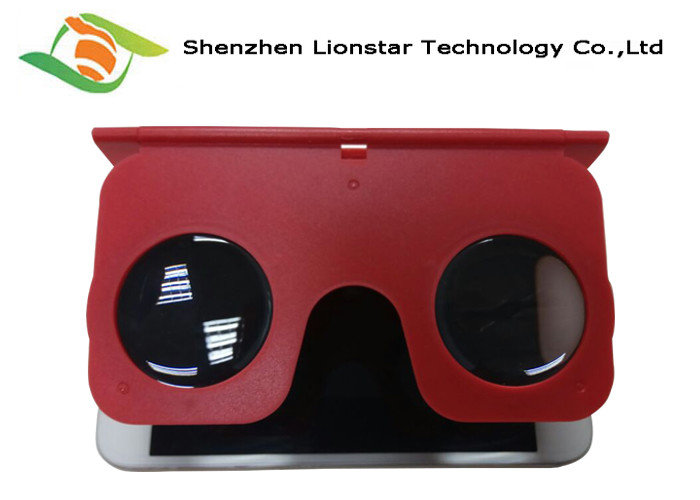 Foldable Colorful Plastic Virtual Reality Glasses Portable PMMA 32MM Lens