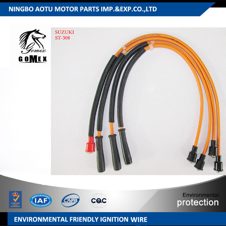High Temperature Spark Plug Wires Silicone Ignition Cable Kit for SUZUKI ST-308