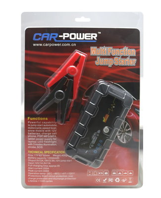 Multifunctional USB Charger Power Bank Jump Starter Battery Pack With CE