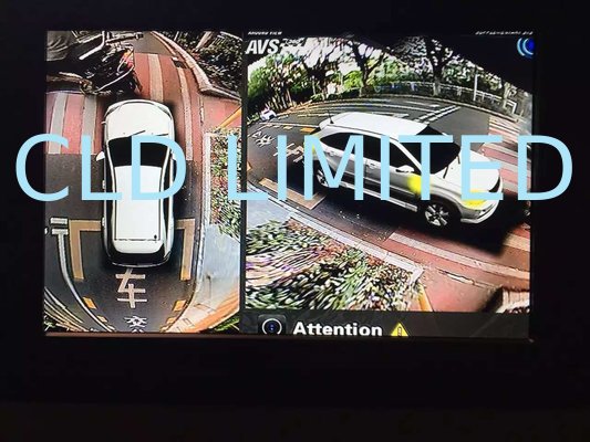 HD 3D 360 SURROUNDING VIEW MONITOR, New product--seamless splicing image, bird view images, 4 ways DVR Recording