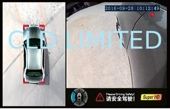 2D HD camera surround view parking system, bird view image, 180 degree wide angle