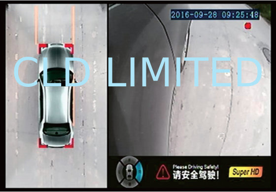 2D HD camera surround view parking system, bird view image, 180 degree wide angle