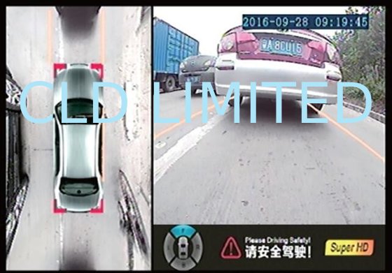 HD AVM monitor Car Rearview Camera System With four ways DVR function