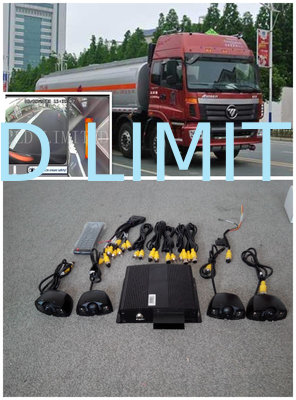 OEM 360 ° Around  View  Lorry Cameras System monitor  With 4 channel HD DVR, Univeral Model, 4-way DVR