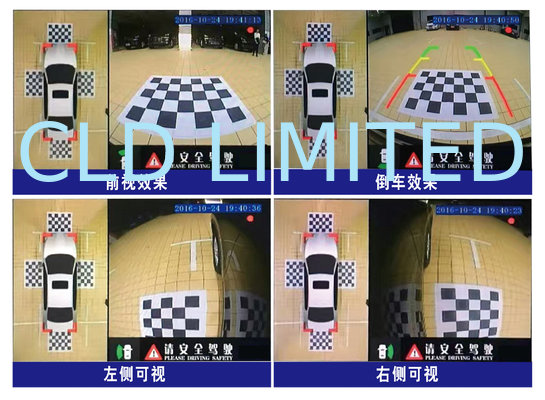 Seamless bird view parking assistant car reverse camera system for all brand cars, universal model
