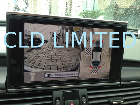 HD Car Reverse Camera Kit  With Wide Angle Camera, IP67 Waterproof, 360 Bird View Monitoring System