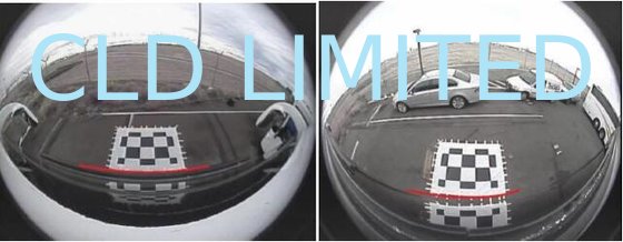 DC 24V HD 360 Bird View Bus Camera Systems , Seamless Splicing Image， Four-channel DVR