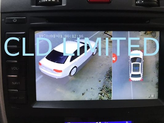 ADAS 360 degree Birds Eye View Camera System For Lane Departure Warning & Blind Spots Detection