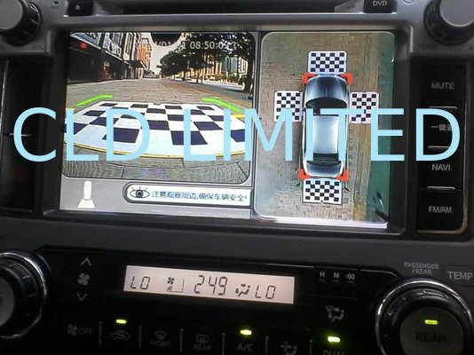 180Degrees Viewing Angle HD DVR Car Camera, 360 Bird View Parking System
