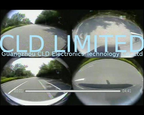 Extra Wide Angle Audio Four HD Cameras Driving Assistant System