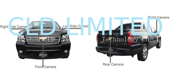 Seamless Car Panoramic Lorry Cameras Parking System , 360 Bird View Parking System