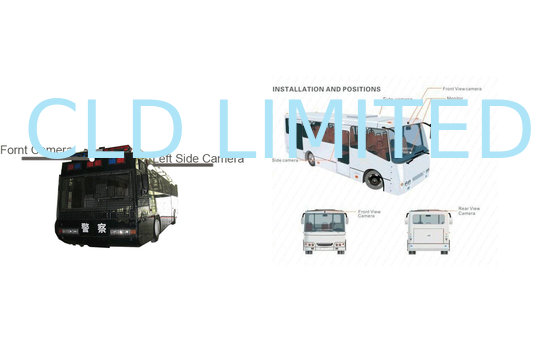 Seamless 360 Degree Car Panoramic Universal Car Camera System For Police's Bus , HD Cameras