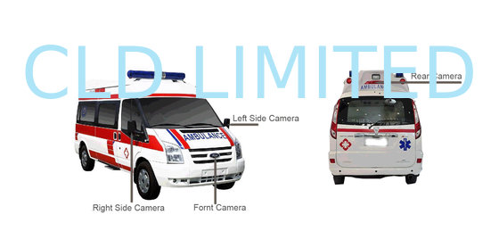 HD Camera for Around View Car Camera Night Vision Universal Car Camera System For Ambulance.
