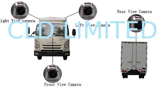 HD Night Vision CMOS Car Reverse Camera System With 4 Wide Angle Cameras Seamless