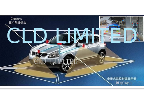360 Degrees Around View Camera System Recording With Parking Trajectory Line, universal model, Bird View System