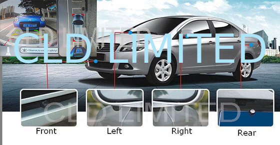 DVR HDPanoramic Car Backup Camera Systems For Safety With 4 Channels DVR Function, Bird View Parking System