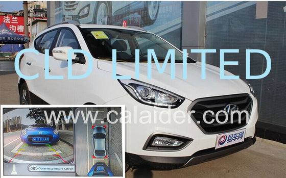 360° Car Backup Camera With Wide Angle For Hyundai IX45 / New Santa Fe, Bird View Parking System
