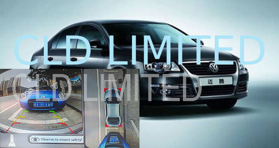 Ultra Wide Angle Car Reverse Parking System No Blind  Spots , Specific for Volkswagen Magotan, Bird View System