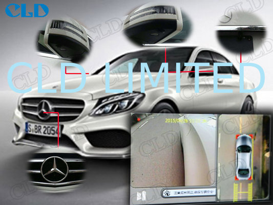 Wide Angle Dvr Car Parking Cameras System High Resolution Ccd Waterproof for Benz C