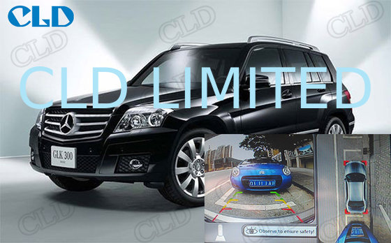 720p HD DVR Car Parking Cameras System Waterproof IP67 , For BENZ GLK, Bird View Parking System