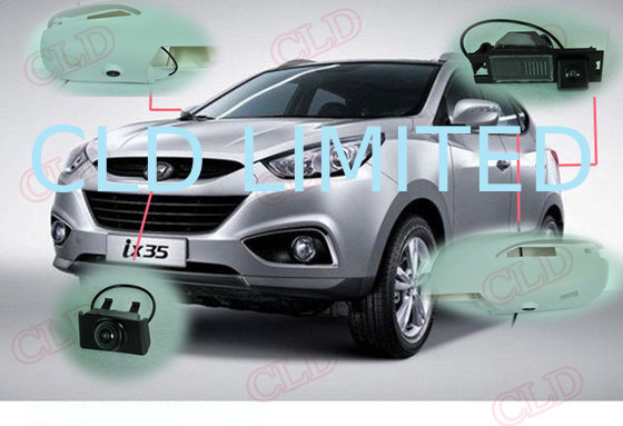 4 Channel Dvr Panoramic Car Rear View Monitor For Hyundai IX35. Bird View  Parking System
