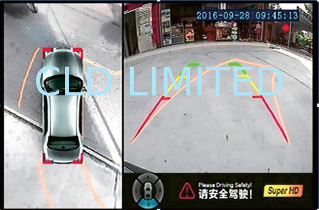 Night Vision HD DVR Car Camera, 360 Degree  Bird View Parking System  with Wide View Angle.