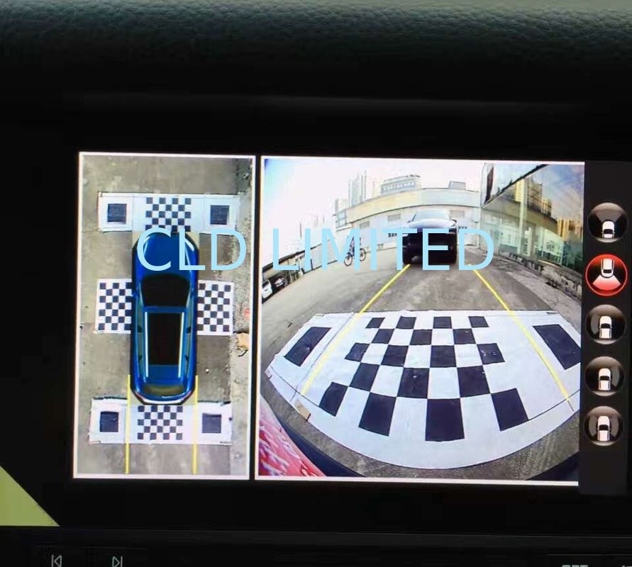 High Definition Car Reverse Parking System , DVR 360 Degree Panoramic View System with anti-collision