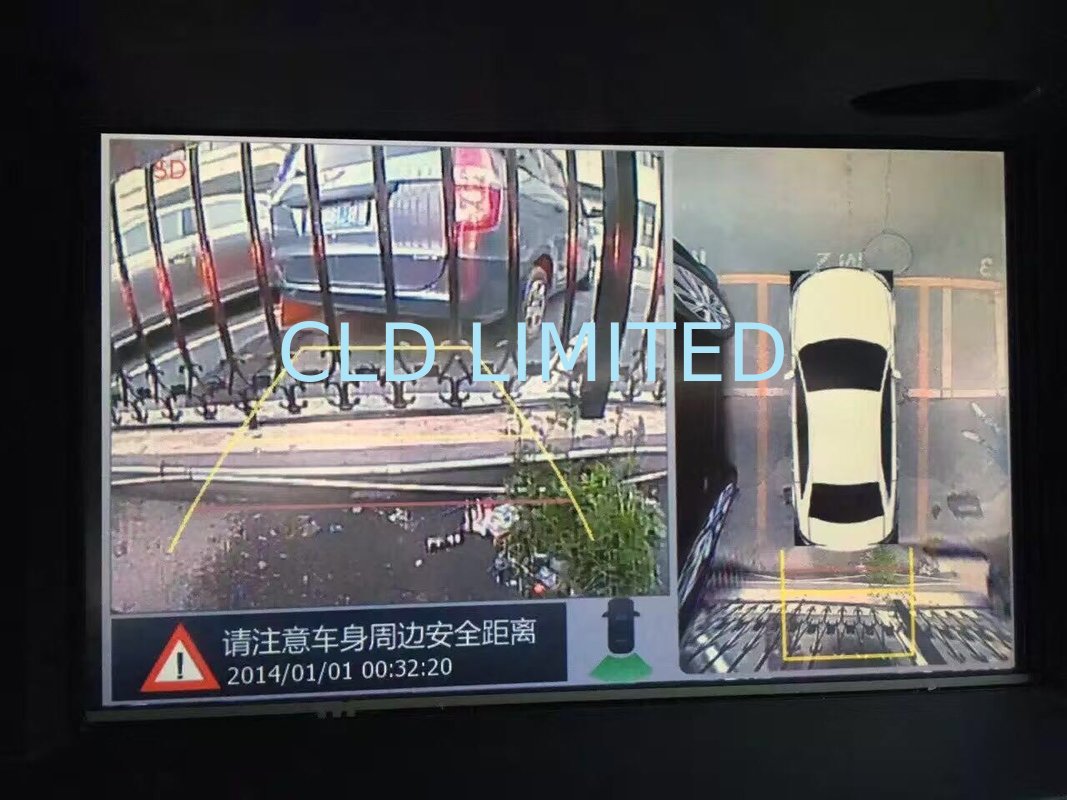 Car Rearview Camera System ,360 Degree Bird View Monitoring System For Lexus ES350,four ways DVR