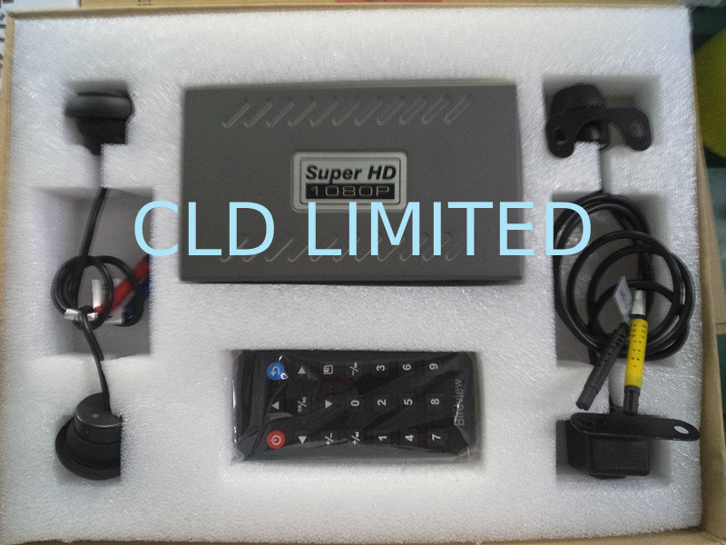 Security Universal Car Reverse Parking System 360 degree Panoramic View With 4 View Angle Cameras
