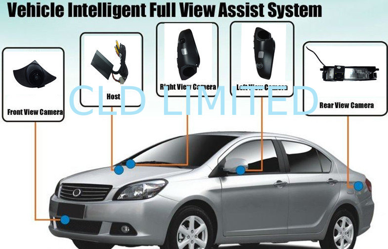 DC 12V / 24V High Definition Automobile Reverse Camera System, Universal model, Bird View System
