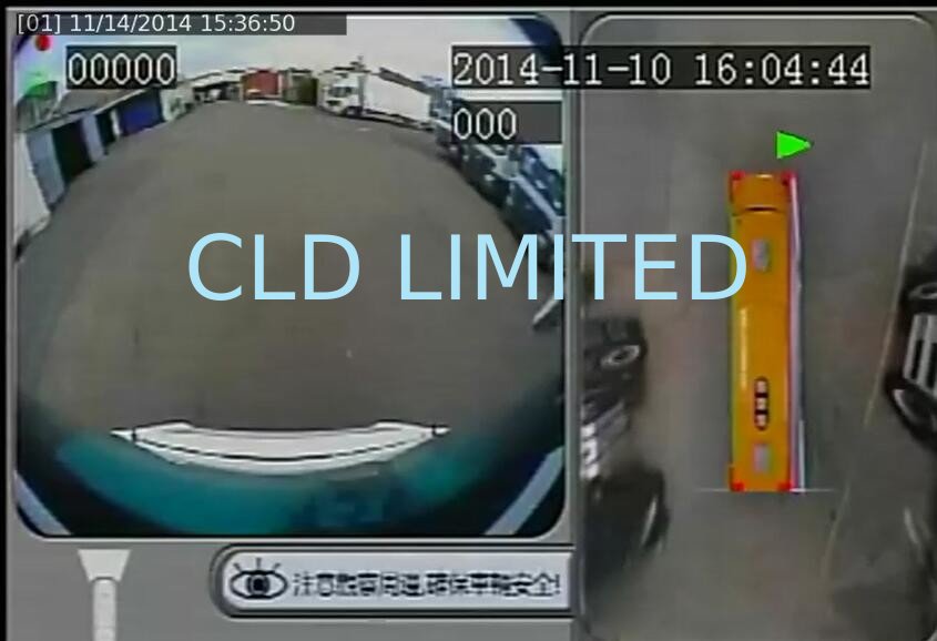 360 Degree Bird View Parking Around View Monitor System Four way DVR in Real Time, Bird View System for Buses or Trucks