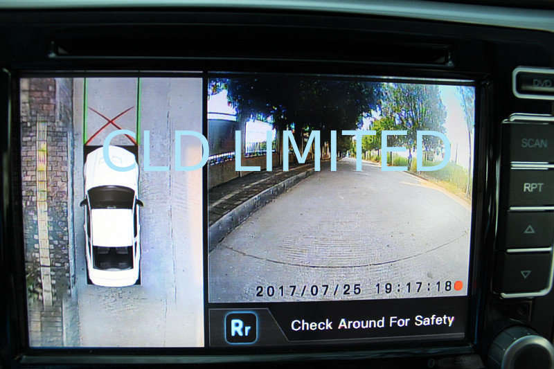 Sony 225 Cameras Bird View Parking System for Cars , HD Round View Images