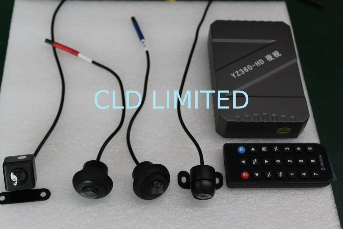 720P HD Camera with four-channel DVR in Real Time for Cars , 360 AVM Images , Seamless Splicing