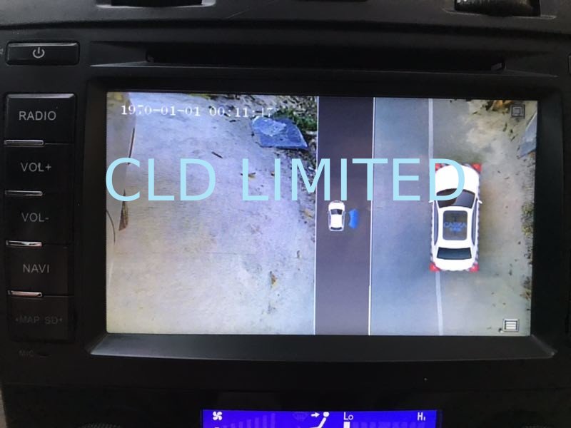 ADAS 360 degree Birds Eye View Camera System For Lane Departure Warning & Blind Spots Detection