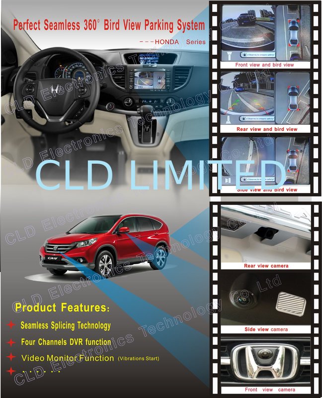 HD CMOS Car Reverse Parking System For Honda CRV, Waterproof  IP67