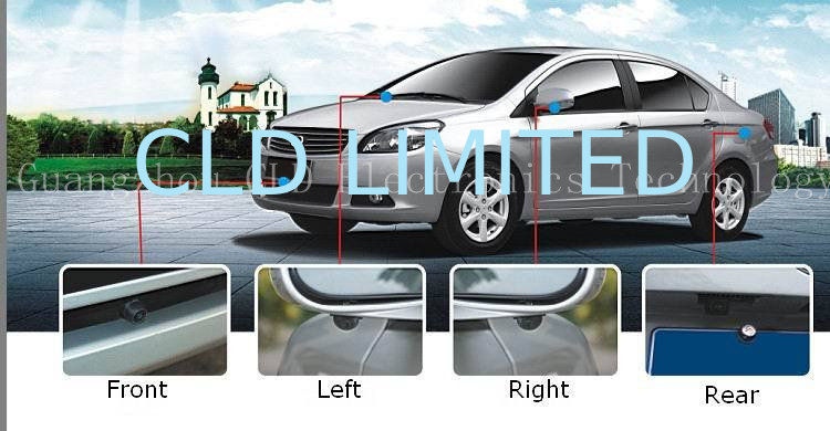HD AVM 360 Degree Car Reverse Camera Kit With Recorder Function, Universal and Specific Models