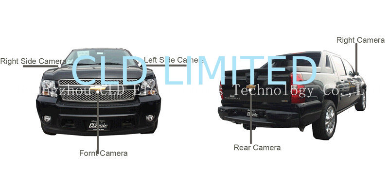 Seamless Car Panoramic Lorry Cameras Parking System , 360 Bird View Parking System