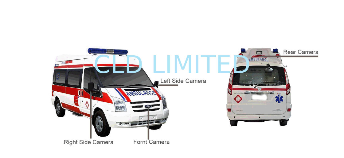 HD Camera for Around View Car Camera Night Vision Universal Car Camera System For Ambulance.