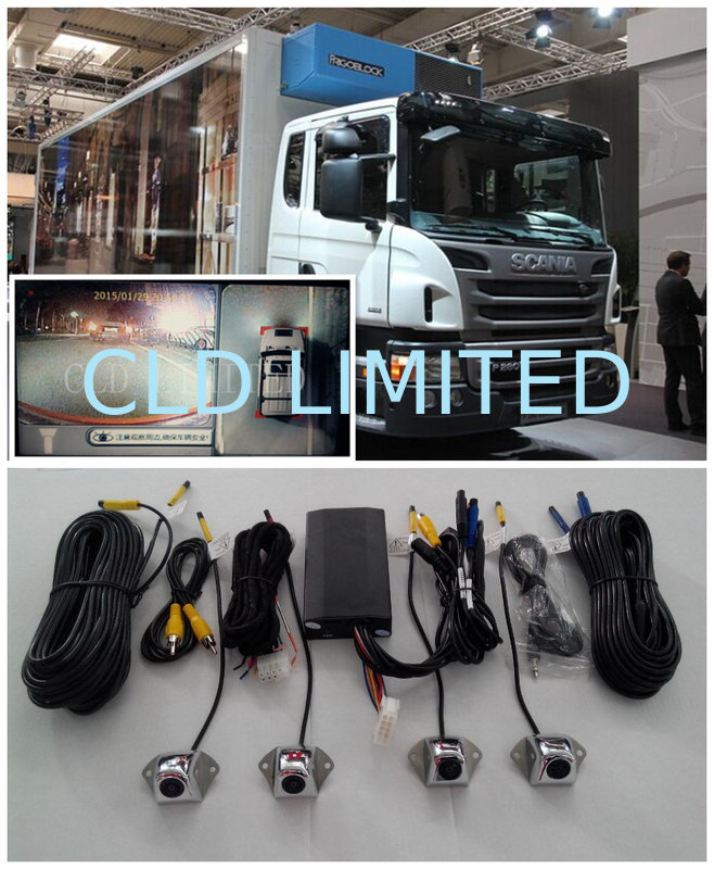 360 Degrees Around View System Birdview Lorry  Cameras System,4-way DVR, loop recording,universal model