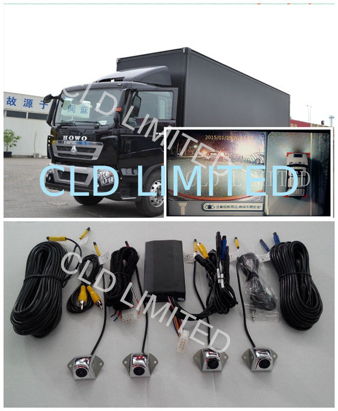 OEM 360 ° Around  View  Lorry Cameras System monitor  With 4 channel HD DVR, Univeral Model, 4-way DVR