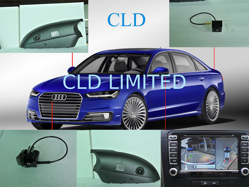 Audi A6L 360° Anti Blind Coner HD Vedio Monitering mass storage