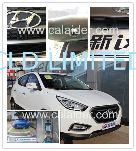 360° Car Backup Camera With Wide Angle For Hyundai IX45 / New Santa Fe, Bird View Parking System