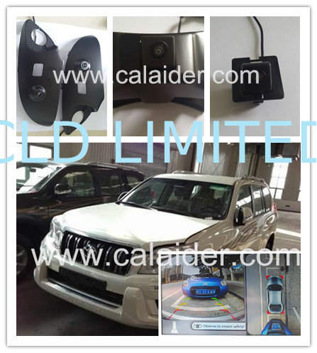 360 Degree Bird View Parking High Definition Car Backup Camera System For Toyota Prado